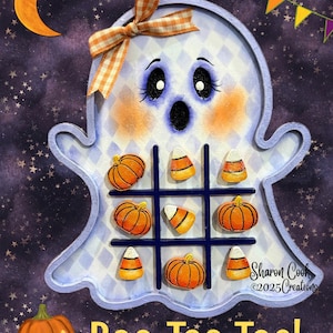 Boo-tac-toe Ghost Gameboard Bundle--by Sharon Cook (includes Game Board ...
