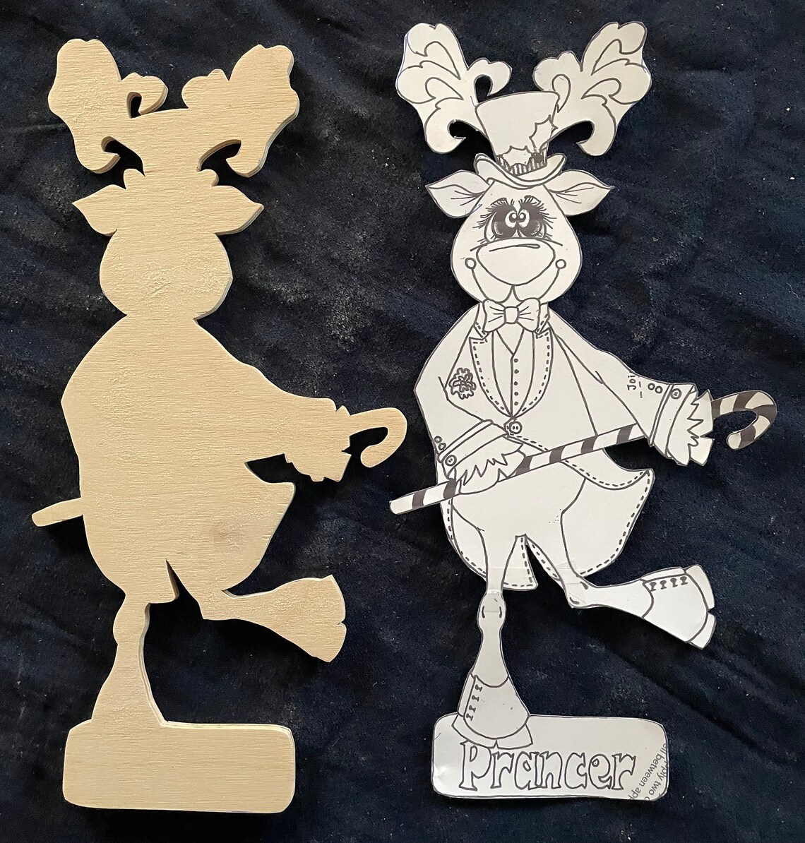 Prancer Reindeerwooden Cutout-by Sharon Cook includes One Reindeer ...