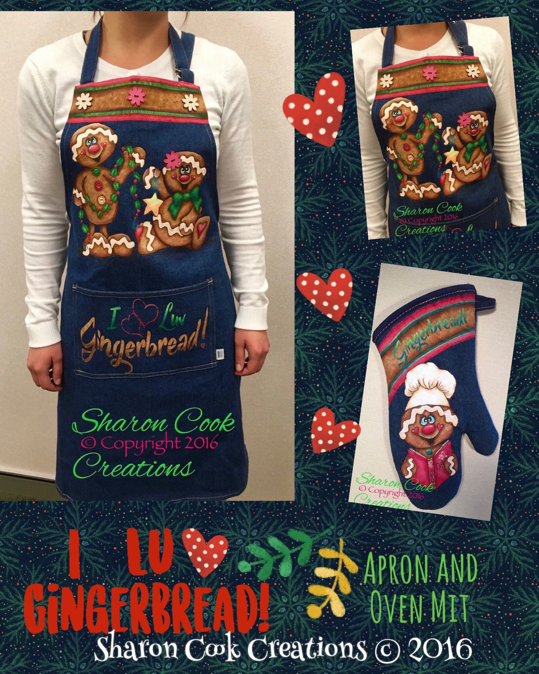 I Luv Gingerbread! Epattern Packet by Sharon Cook - Etsy