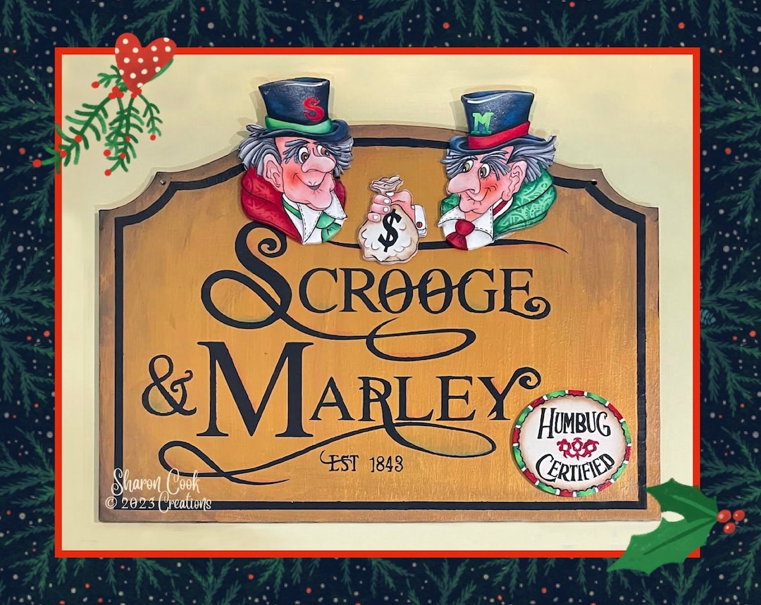 Scrooge and Marley Counting House Plaque Kit--by Sharon and Roger Cook ...