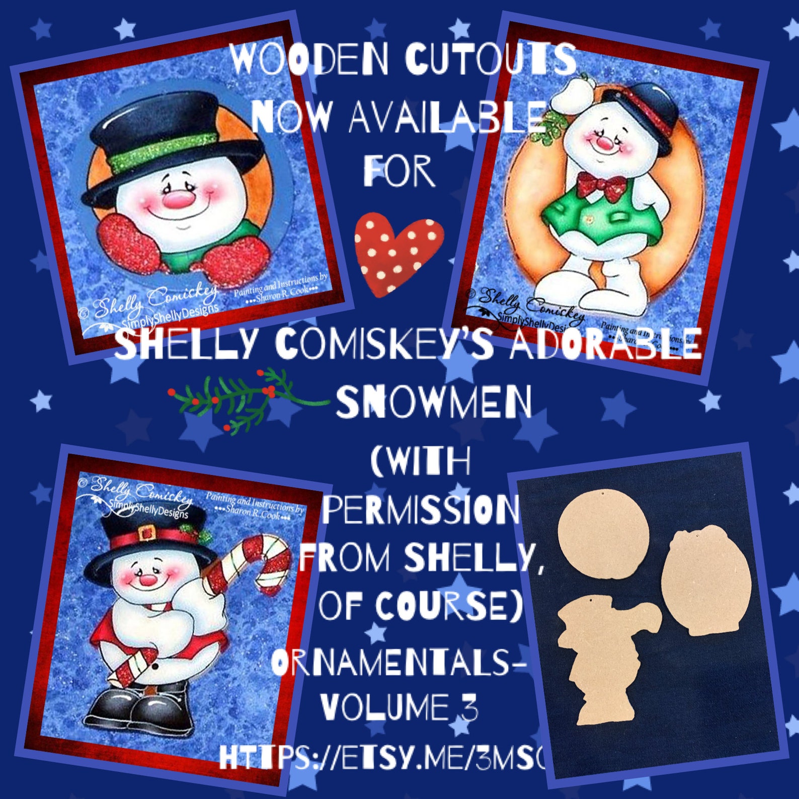 Wooden Cutouts for Ornamentals-volume 3 Ornamentsdesigned by - Etsy