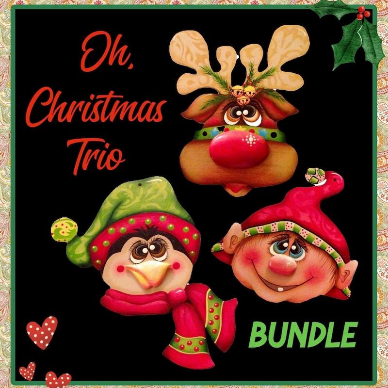 Oh Christmas Trio - Etsy