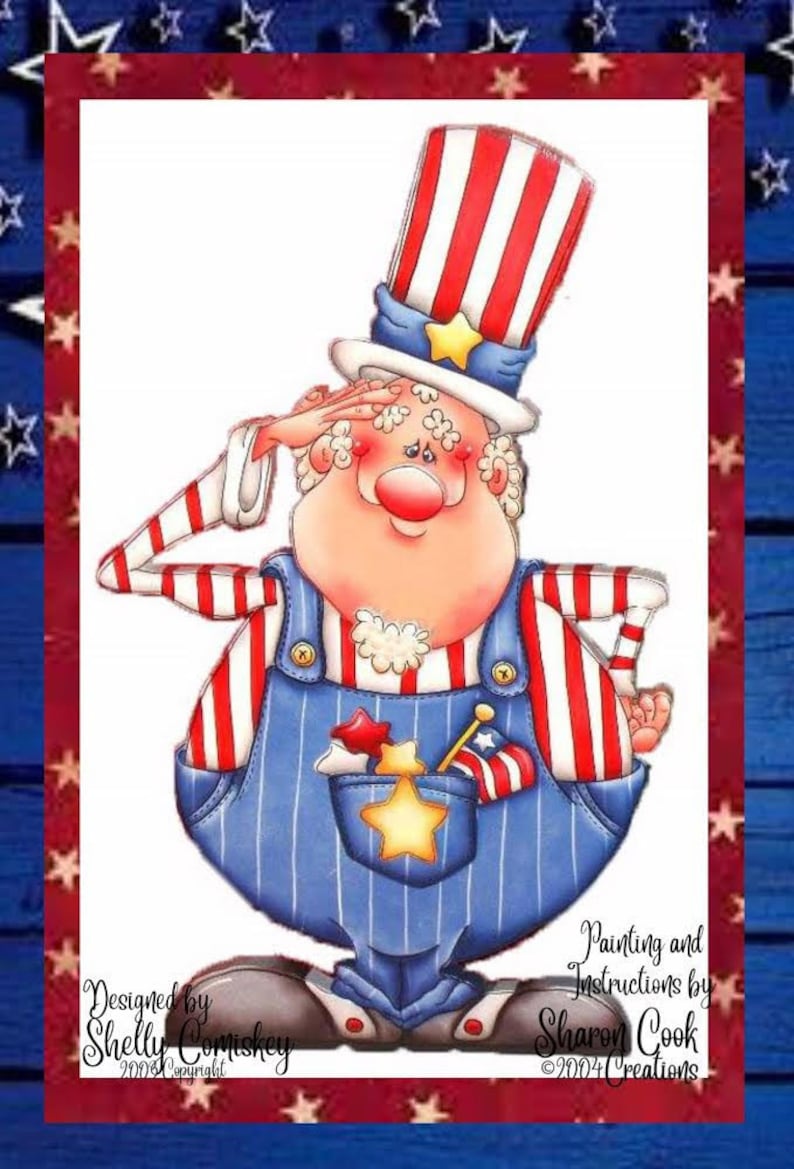 Saluting Sam! (paper Pattern Packet by Shelly Comiskey/sharon Cook) - Etsy