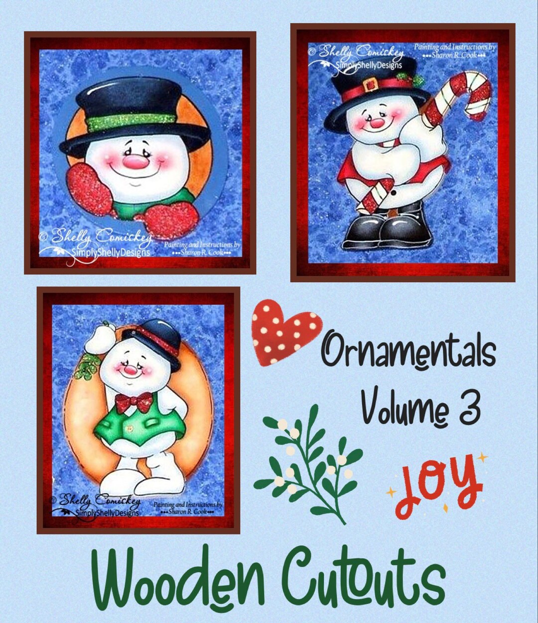 Wooden CUTOUTS for Ornamentals-volume 3 Ornaments--designed by Shelly ...