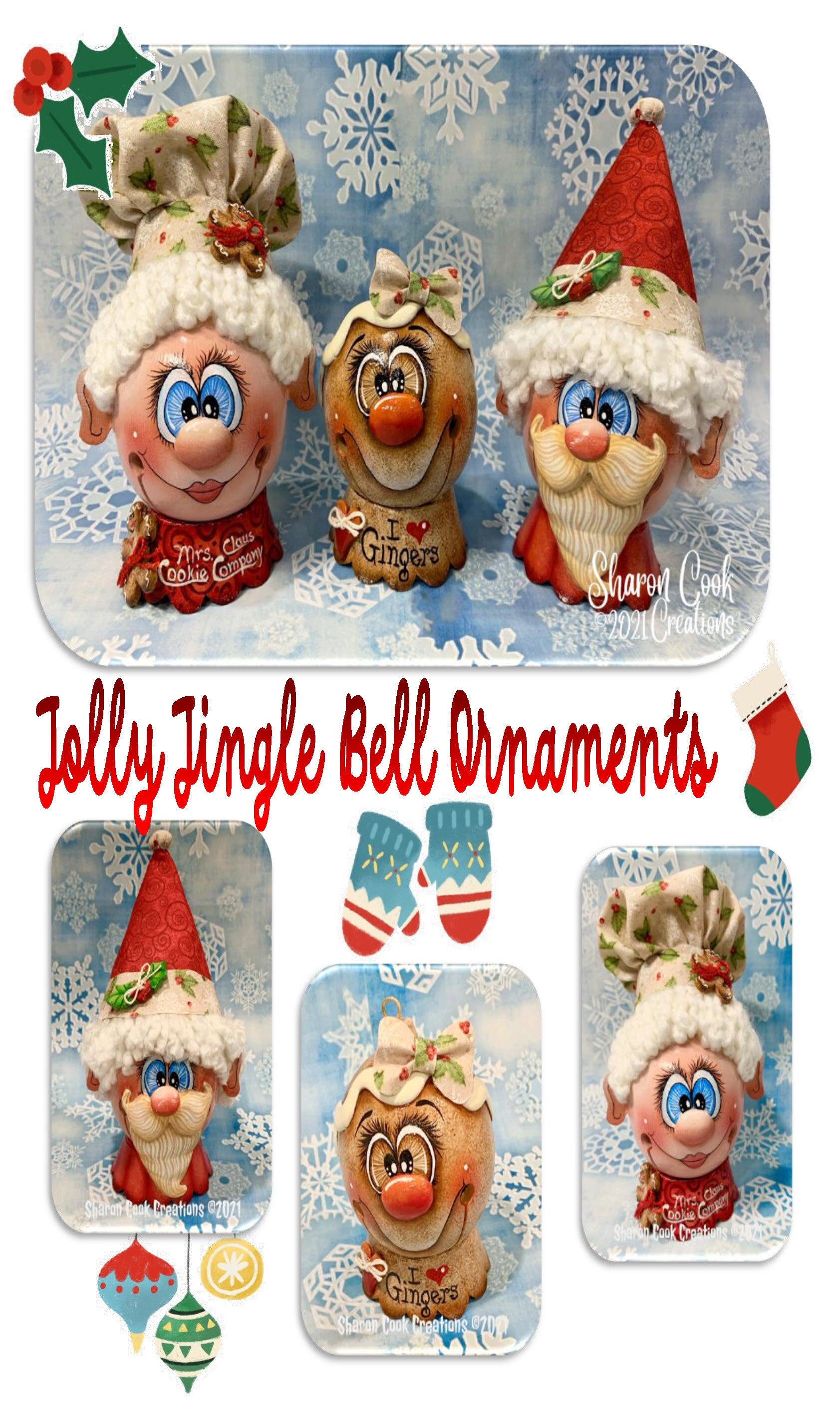 Jolly Jingle Bell Ornaments Epattern Packet - Etsy