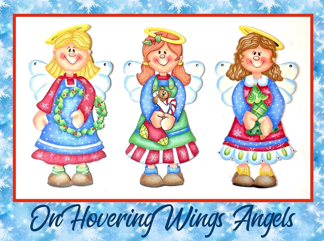 On Hovering Wings Angel Ornaments Epattern Packet--by Sharon Cook ...