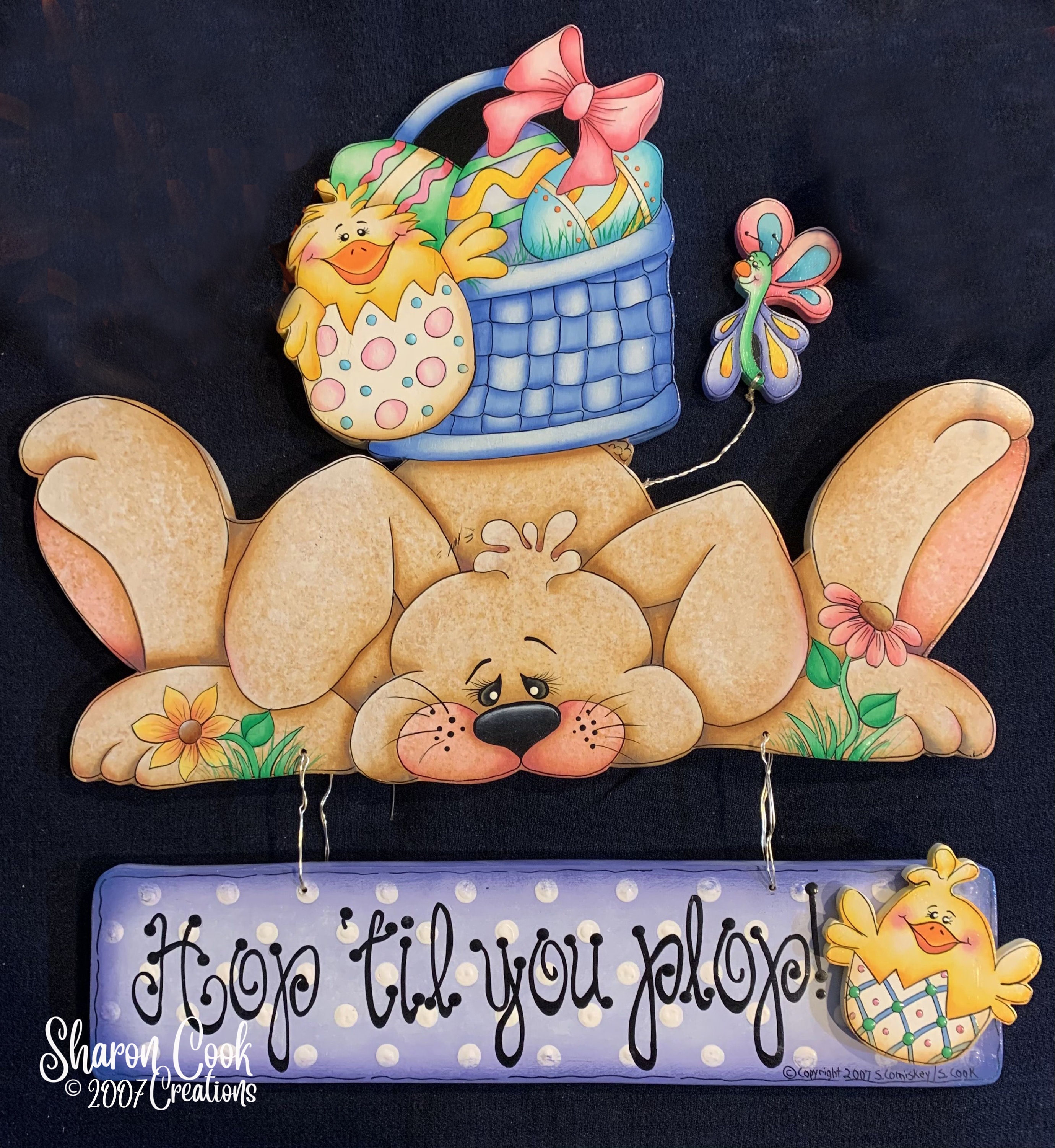 Hop 'til You Plop paper Pattern Packet by Sharon Cook Wooden Cutout NOT ...