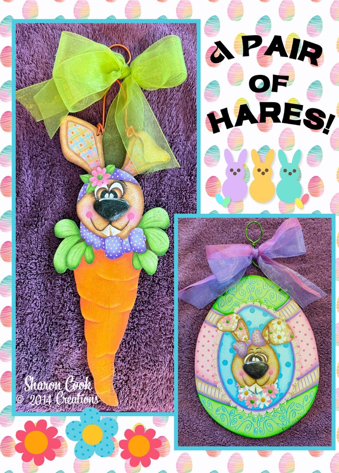 A Pair of Hares!--e-pattern Packet by Sharon Cook - Etsy