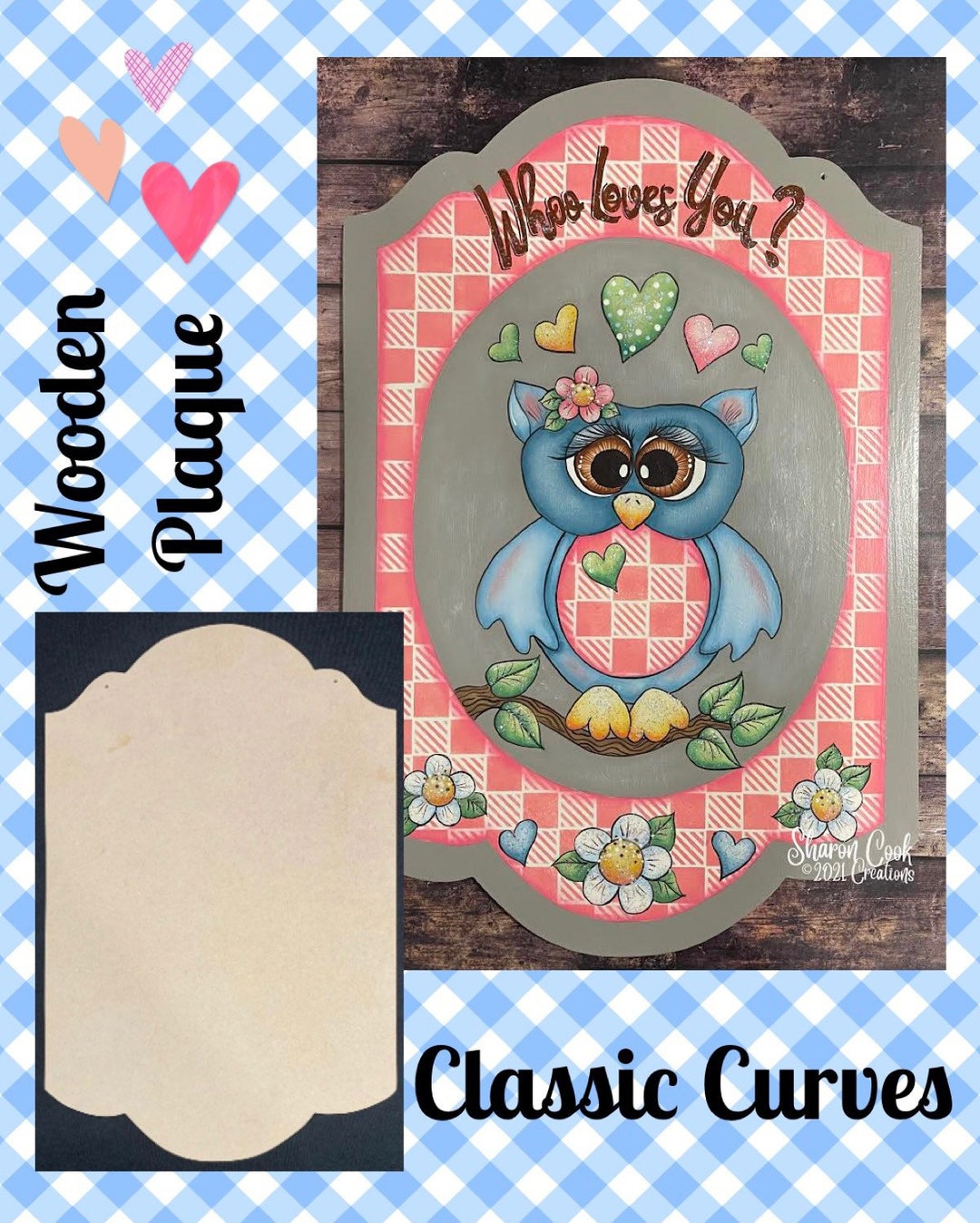 Classic Curves Plaque by Sharon Cook - Etsy