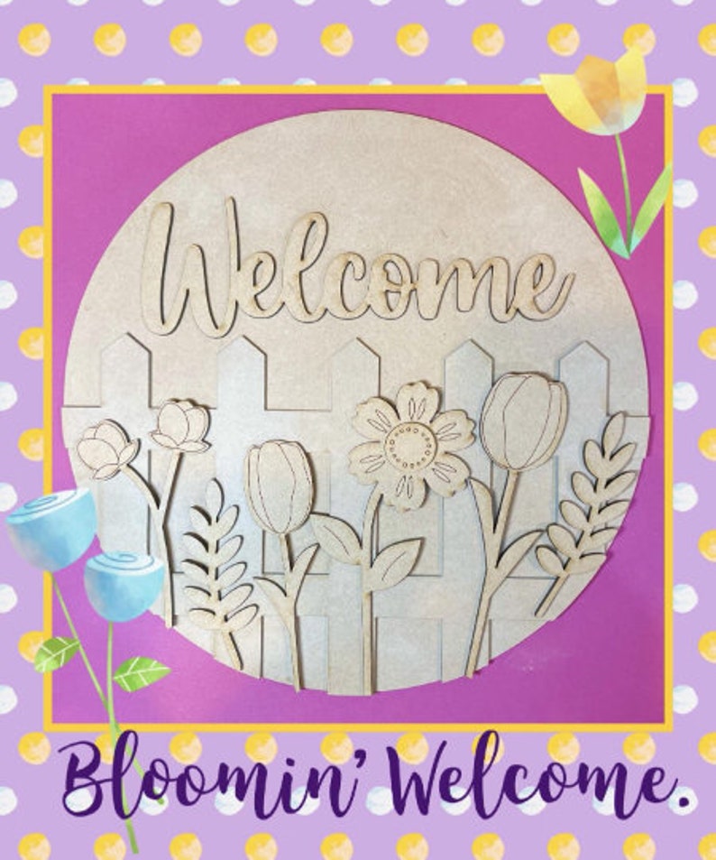 Bloomin' Welcome Bundleby Sharon Cook includes - Etsy