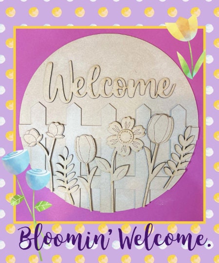 Bloomin' Welcome Bundleby Sharon Cook includes - Etsy
