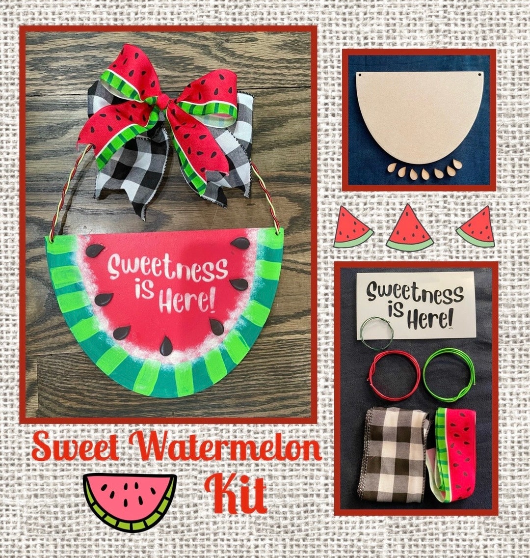 KIT for Sweet Watermelon Hanging Plaque--by Quinn Stokes (includes Wood ...