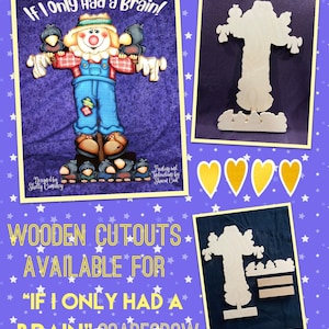 Wooden Cutout for "only Had a Brain" Scarecrow--by Sharon Cook (wooden ...