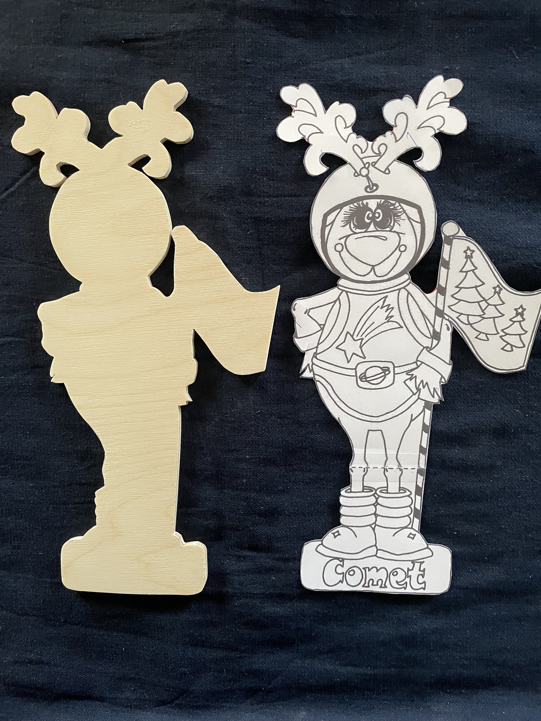 Santa's Reindeer--bundle #2 (WITH Book)-by Sharon Cook (includes Vixen ...