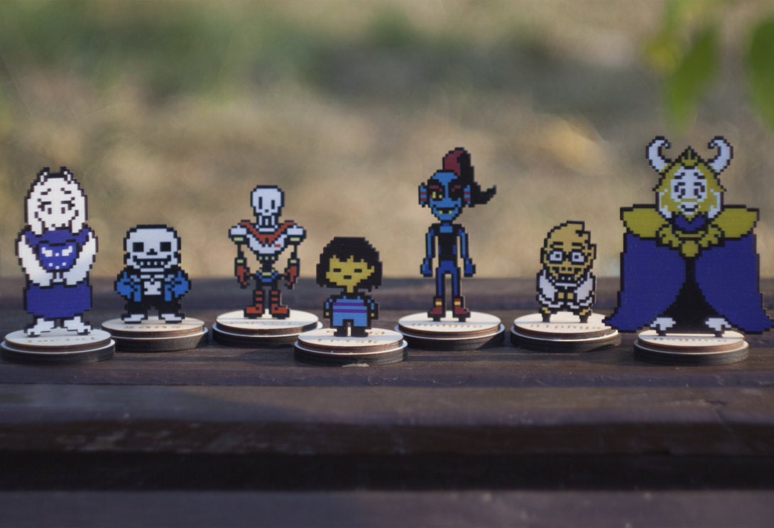 Undertale Figures Characters Set statuettes collectible game | Etsy