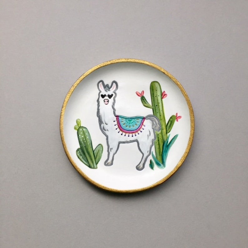 Llama Dish Ring Container Gifts for Llama Lover Jewelry | Etsy