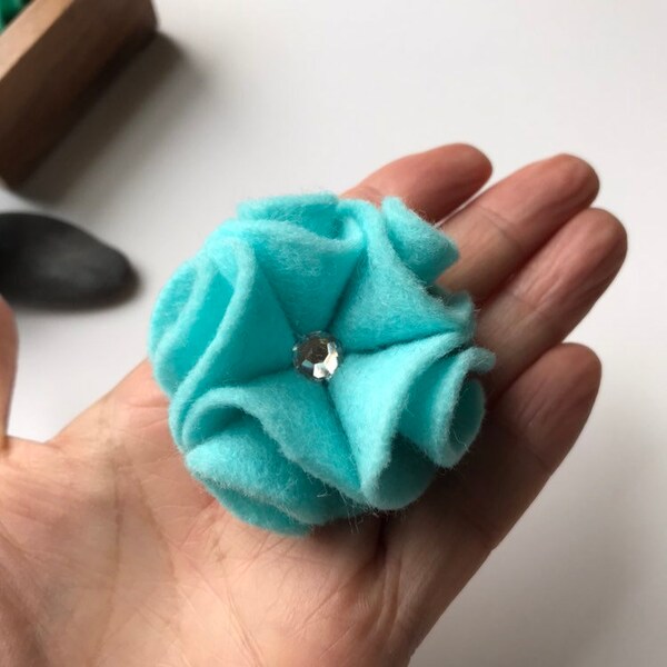 Felted Flower Pin - Etsy