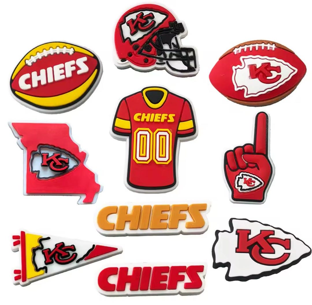 10 Kansas City Chiefs Football Croc Charms/ Clogs - Etsy