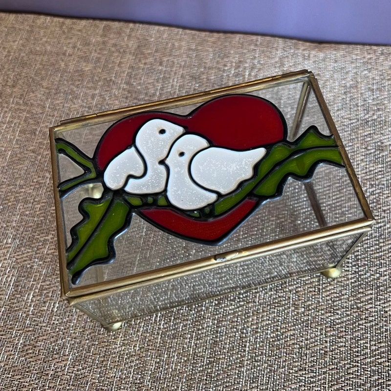 Glass Heart Box - Etsy
