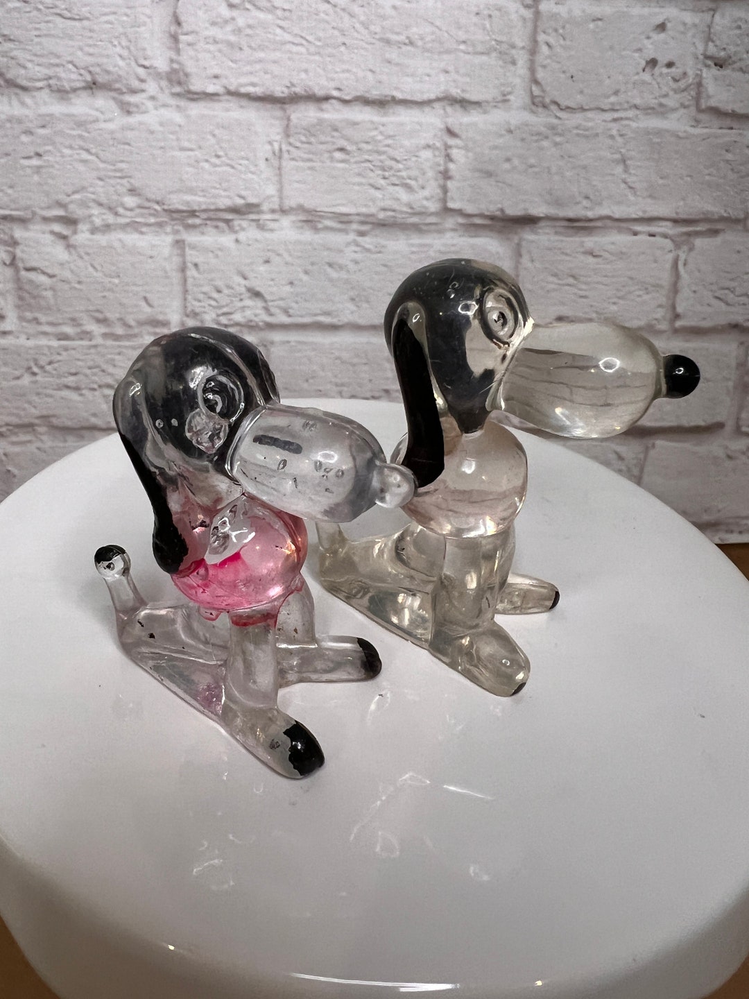 SNOOPY Acrylic Figurines Vintage Peanuts Snoopy Dog Tabletop Figurines ...