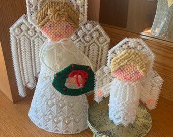 Plastic Canvas Angel Tree Topper - Etsy