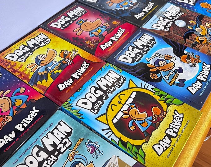 Set 10 DOG MAN by Dav Pilkey Hardcover Set Comic Summer Reading Like ...