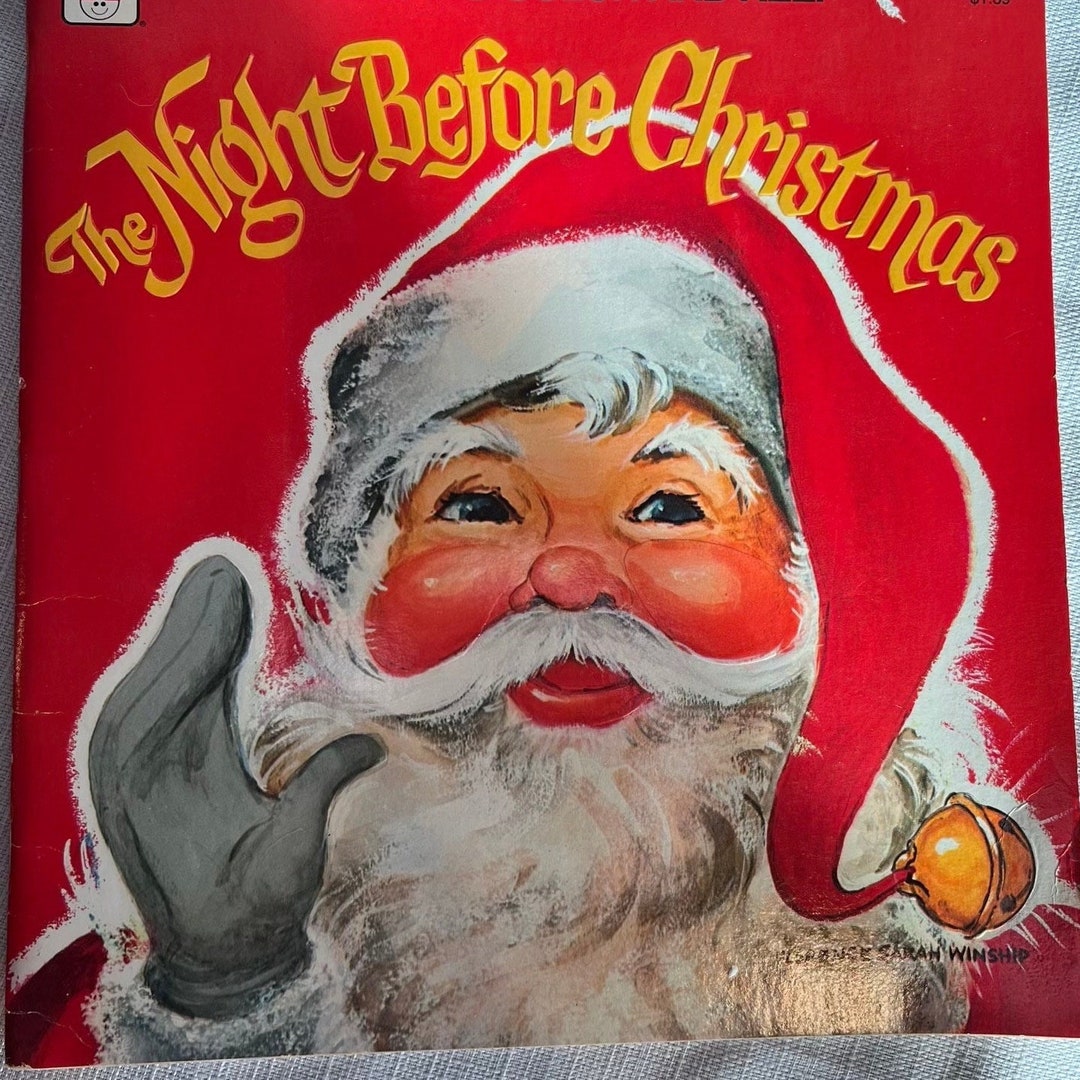 The Night Before Christmas Coloring Book Vintage Holiday Whitman by ...
