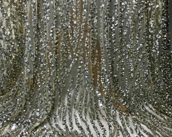 Strass Stoff Perlen Stoff Tüll | Etsy