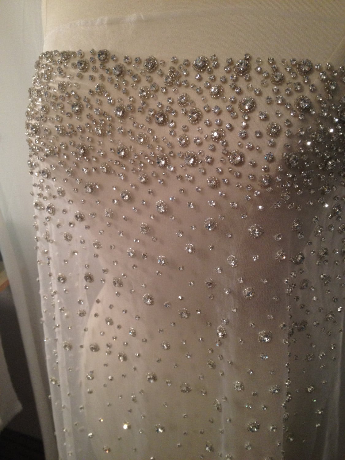 Strass Stoff Perlen Stoff Tüll | Etsy