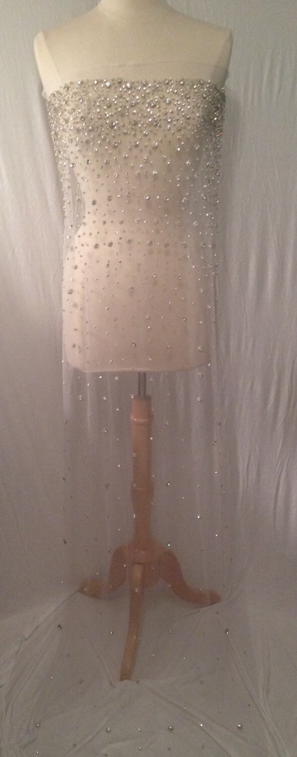 Strass Stoff Perlen Stoff Tüll | Etsy