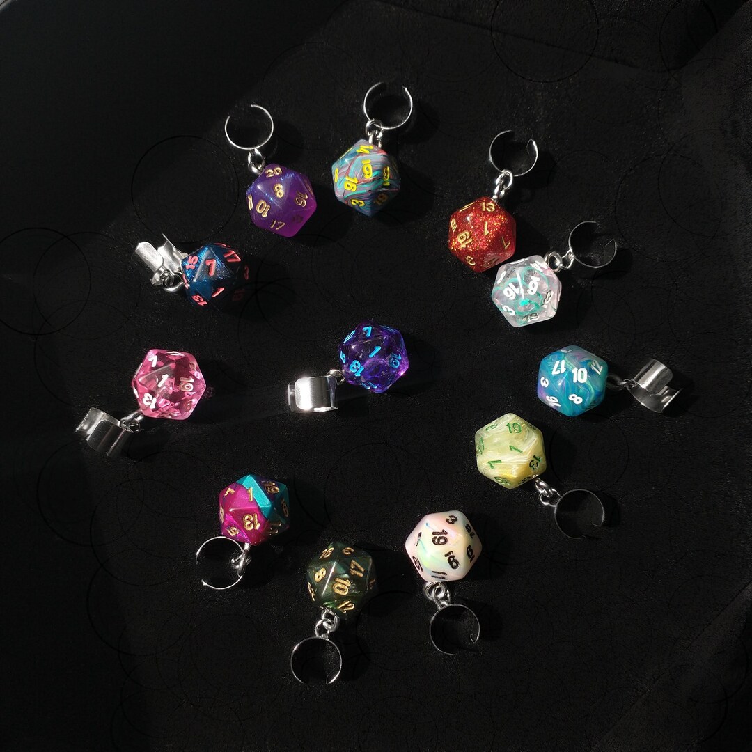D20 Mini Dice Ear Cuff | Geek Earrings | Dnd Jewelry | Gift for Her ...