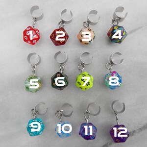 D20 Mini Dice Ear Cuff | Geek Earrings | Dnd Jewelry | Gift for Her ...