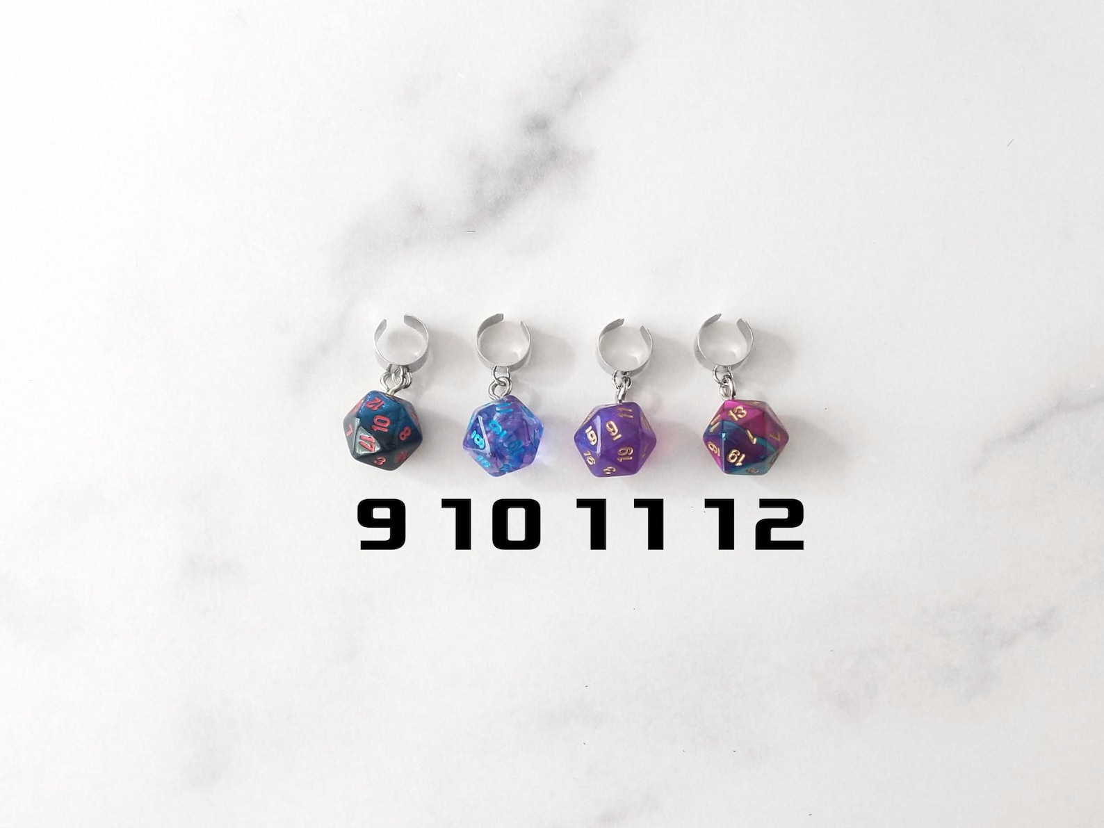 D20 Mini Dice Ear Cuff | Geek Earrings | Dnd Jewelry | Gift for Her ...