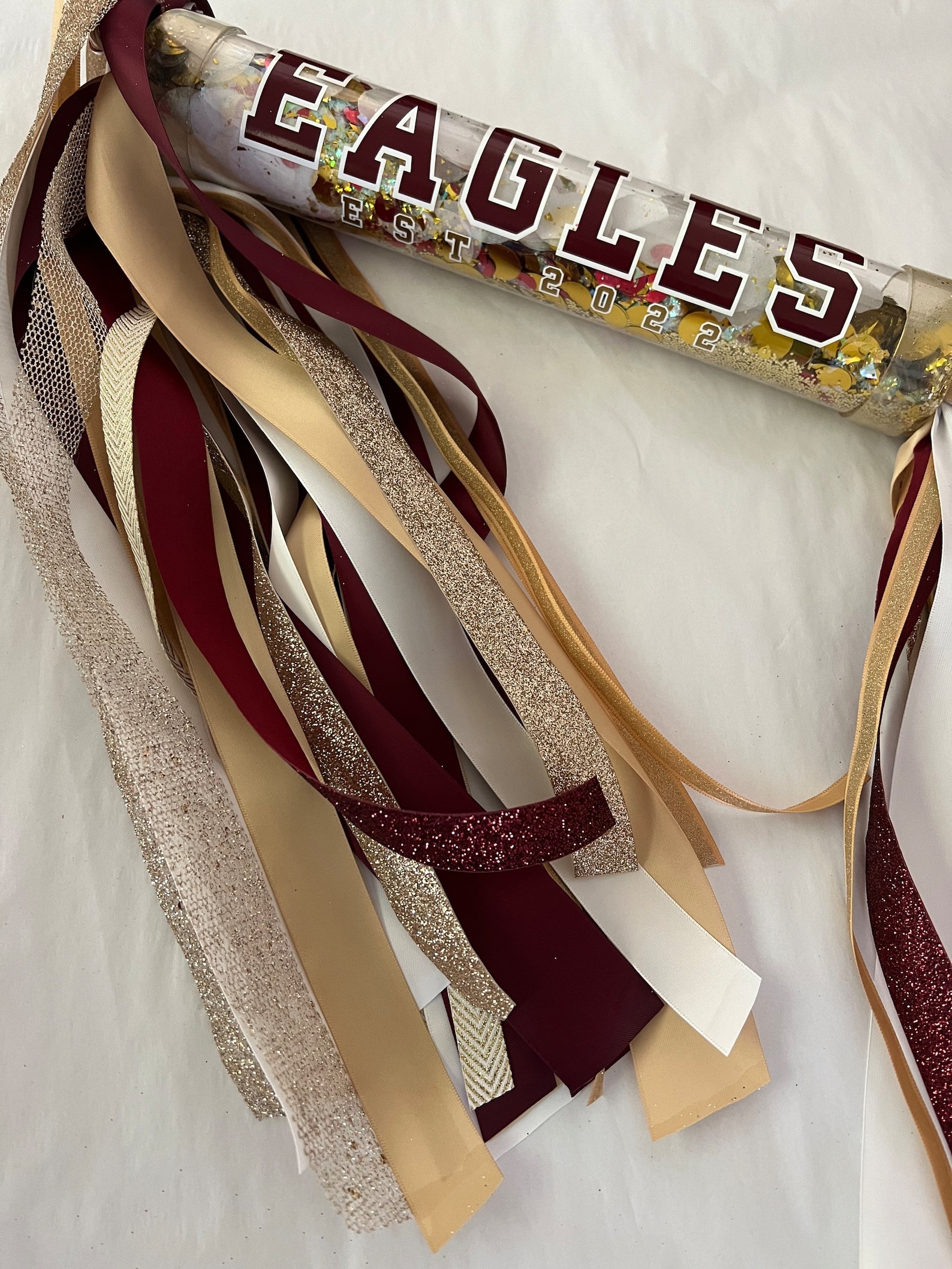 Custom Glitter/confetti-filled Spirit Sticks Football Games - Etsy