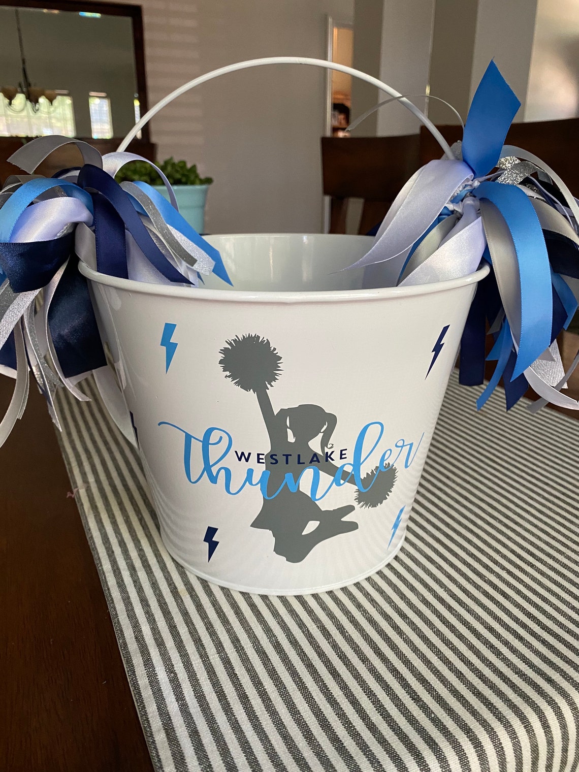 Custom Cheer/sports/party Bucket; Personalized Gift or Storage Solution ...