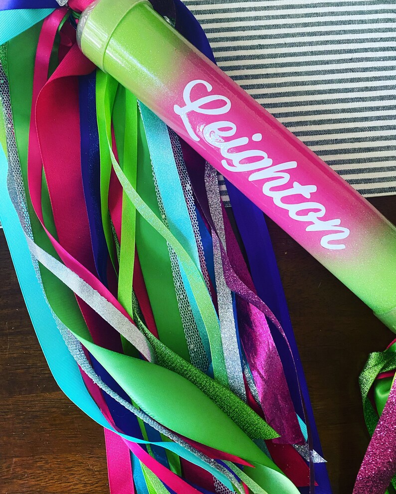 Custom Painted Glittered Cheer Spirit Sticks Football - Etsy