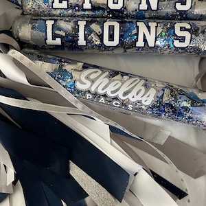 Custom Glitter/confetti-filled Spirit Stick (1); for All Sports, Cheer ...