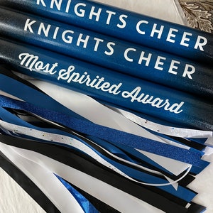 Custom, Painted, Glittered Cheer Spirit Stick Football Games, Cheer ...