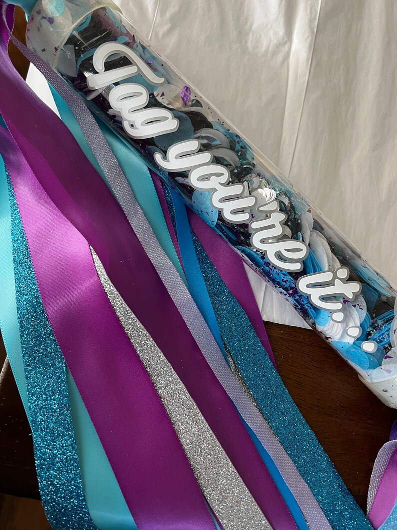 Custom Glitter/confetti-filled Spirit Sticks Football Games - Etsy