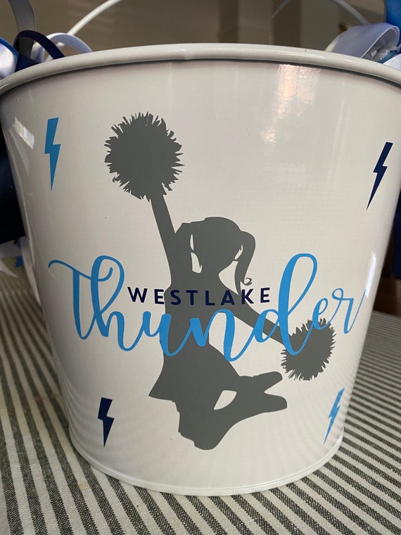Custom Cheer/sports/party Bucket Personalized Gift or Storage - Etsy