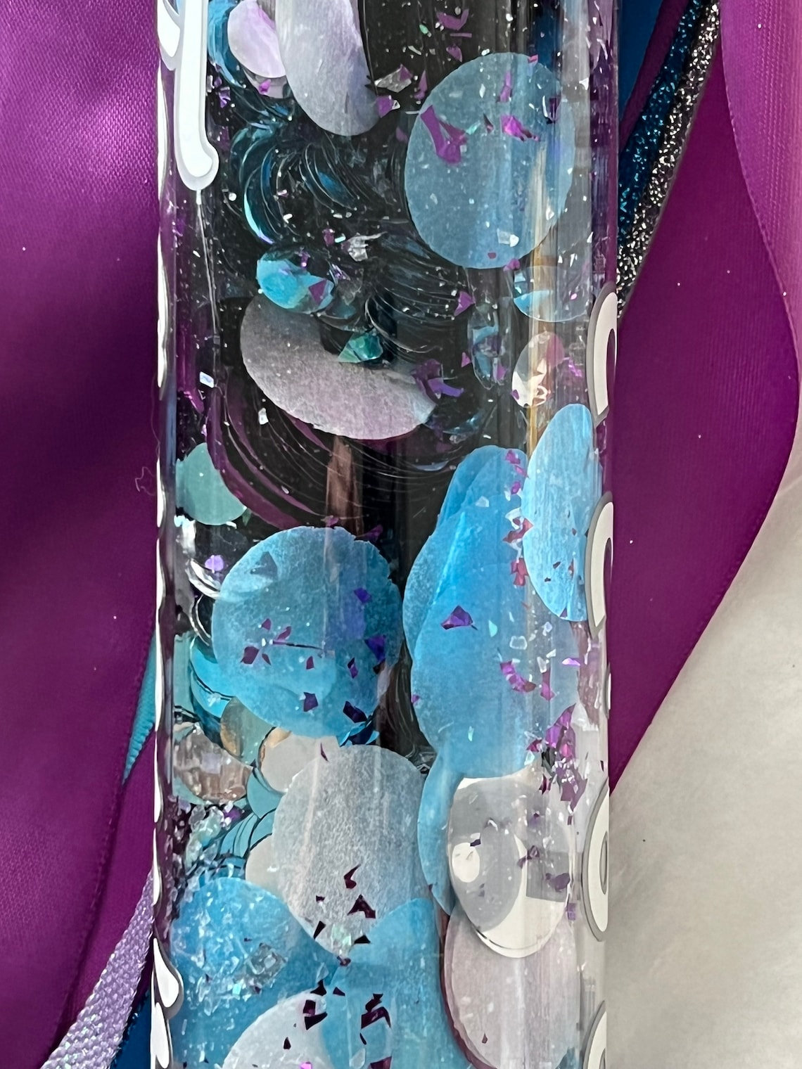 Custom Glitter/confetti-filled Spirit Sticks Football Games - Etsy