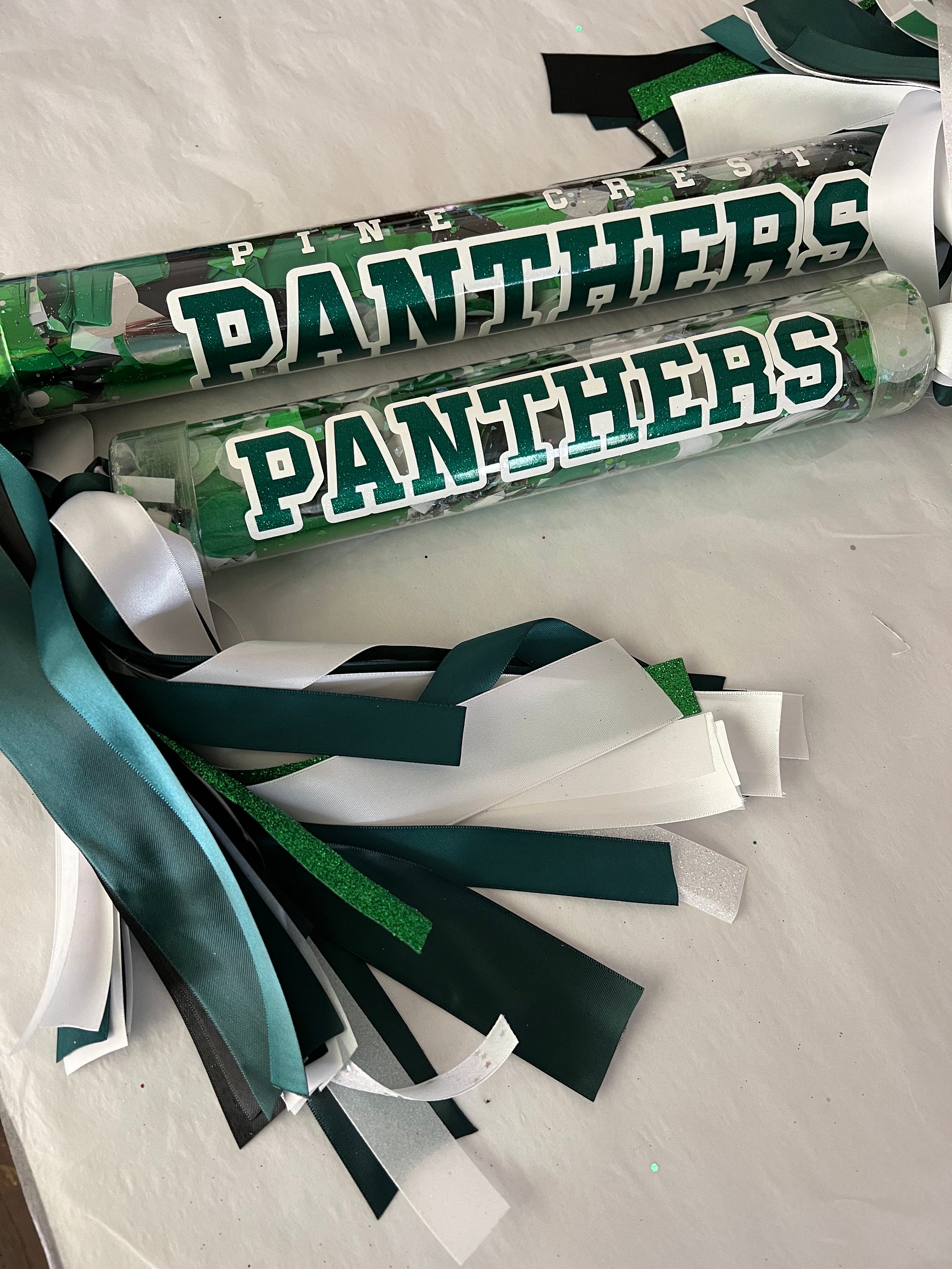 Custom Spirit Stick (1) 18”, 24", 36"; Confetti/glitter-filled for Any ...