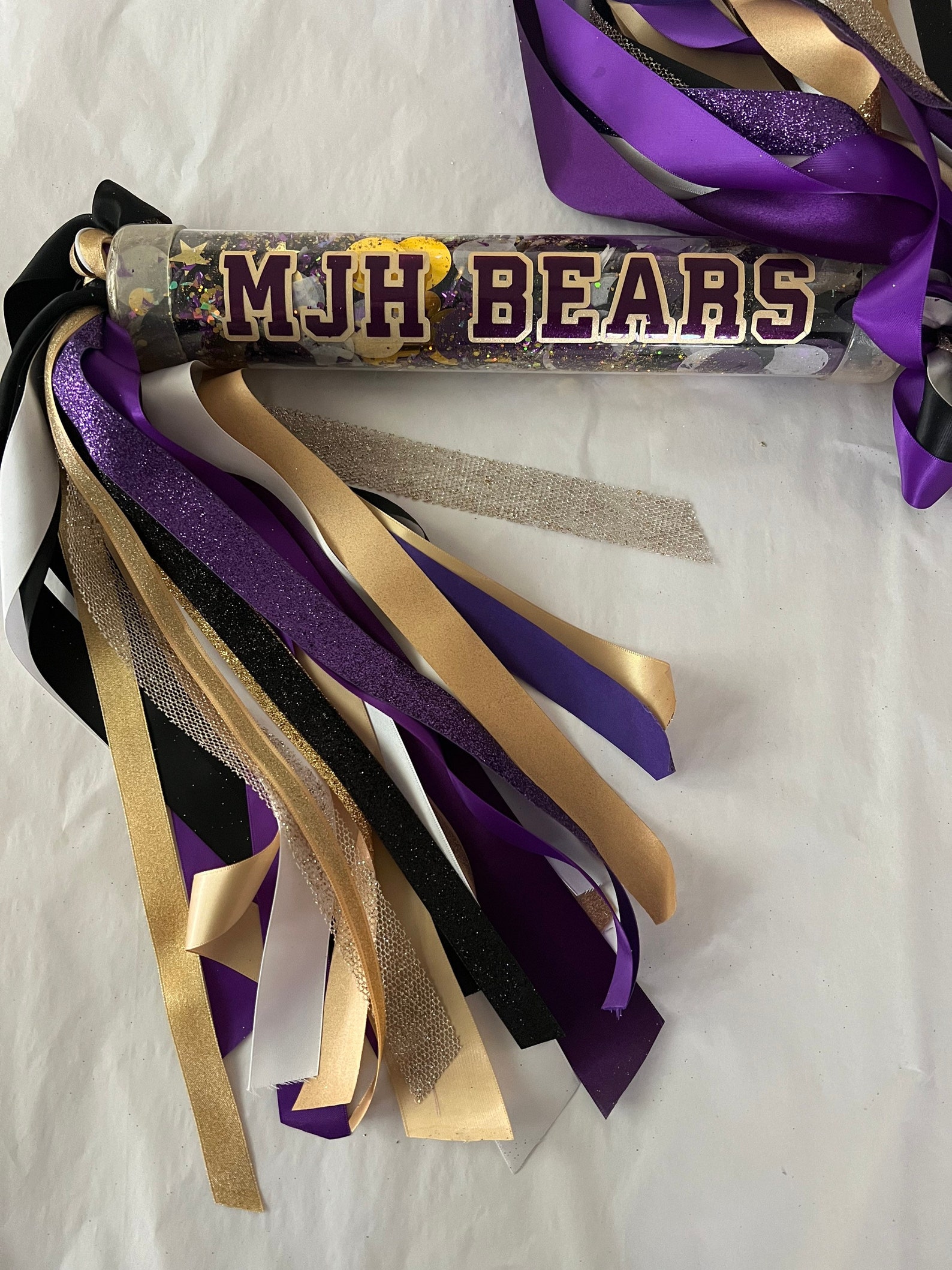 Custom Glitter/confetti-filled Spirit Sticks Football Games - Etsy