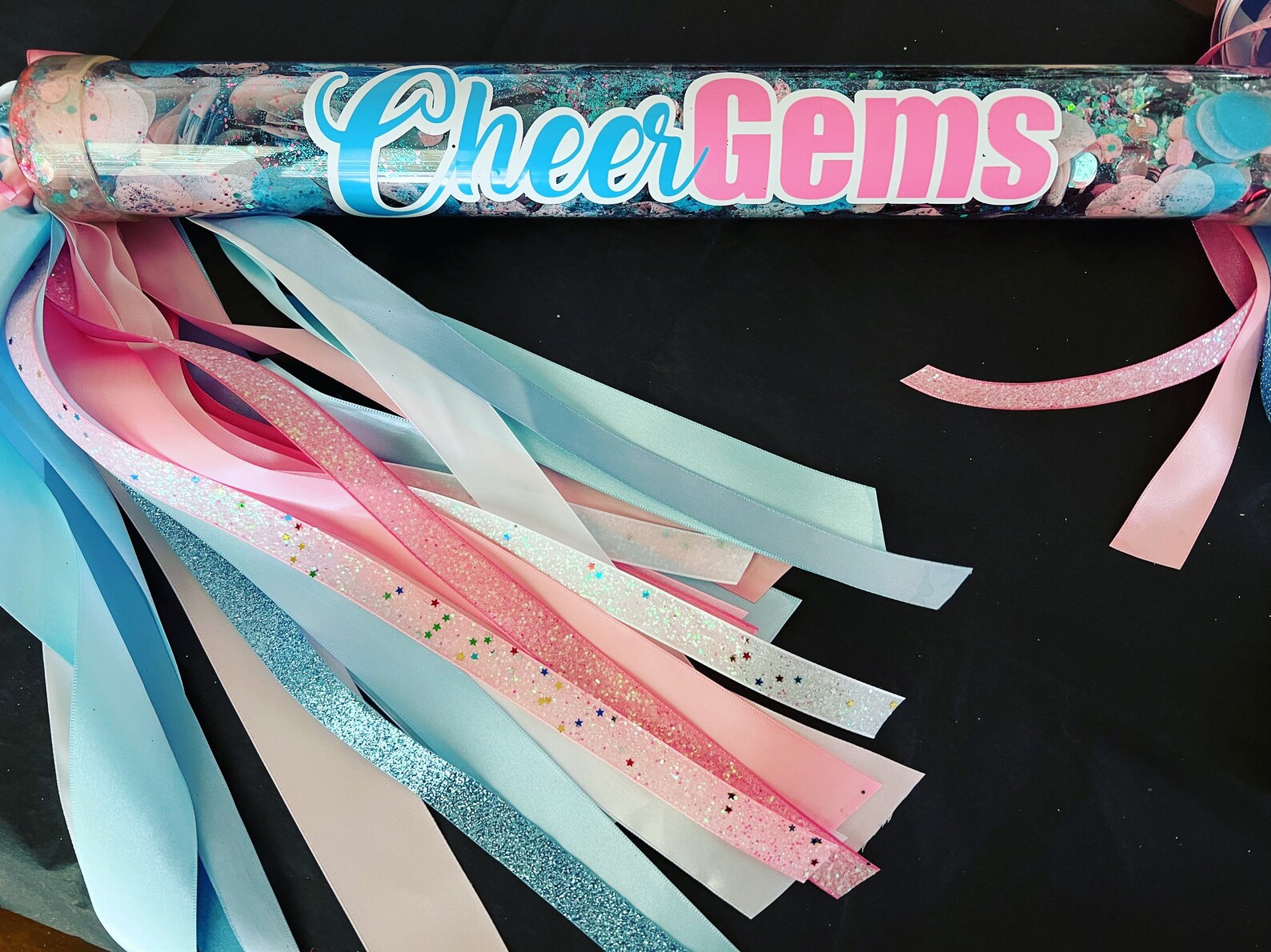 Custom Glitter/confetti-filled Spirit Sticks Football Games - Etsy