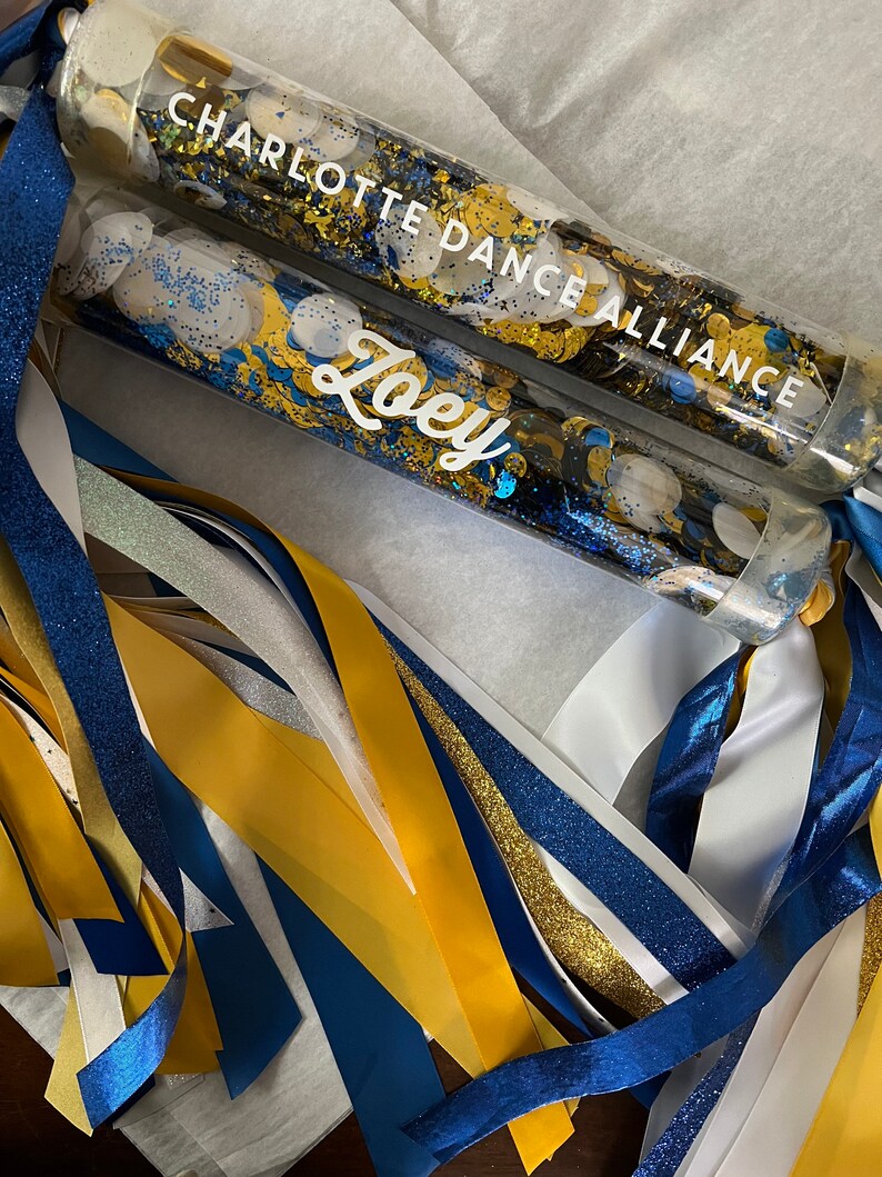 Custom Glitter/confetti-filled Spirit Sticks Football Games - Etsy