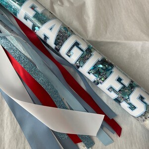 Custom Glitter/confetti-filled Spirit Sticks Football Games - Etsy