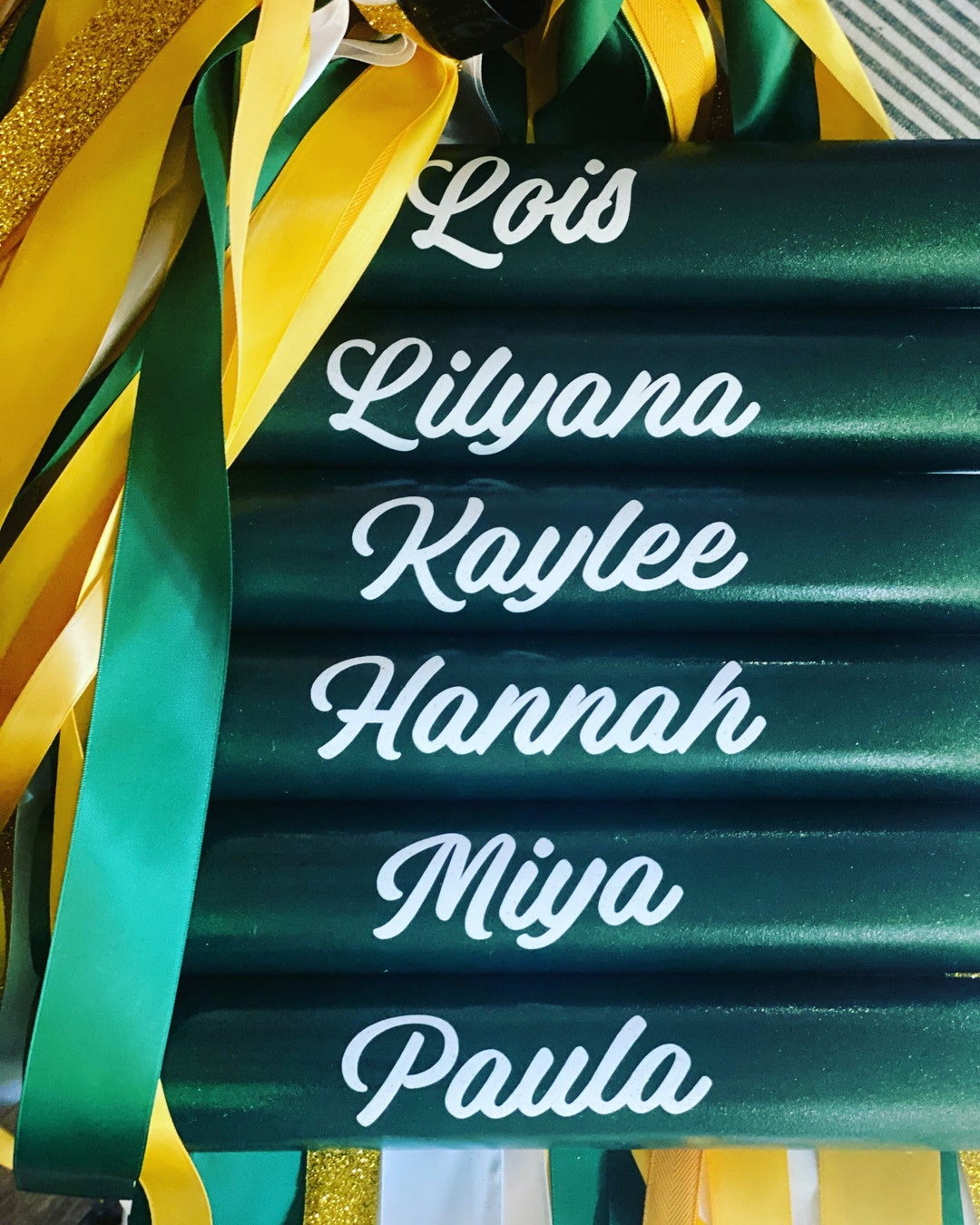 Custom, Painted, Glittered Cheer Spirit Stick Football Games, Cheer ...