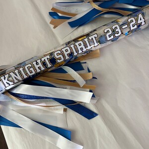 Custom Spirit Stick (1) 18”, 24", 36"; Confetti/glitter-filled for Any ...