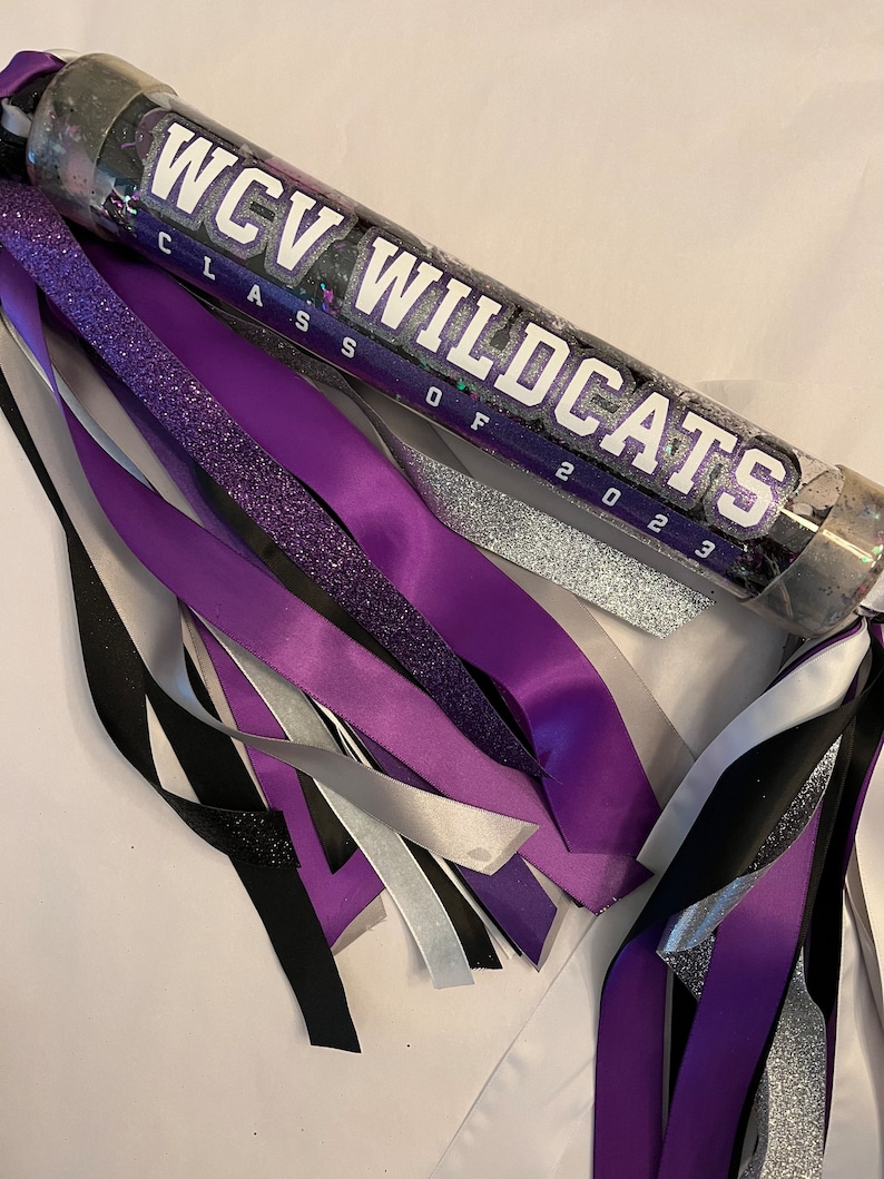 Custom Glitter/confetti-filled Spirit Sticks Football Games - Etsy