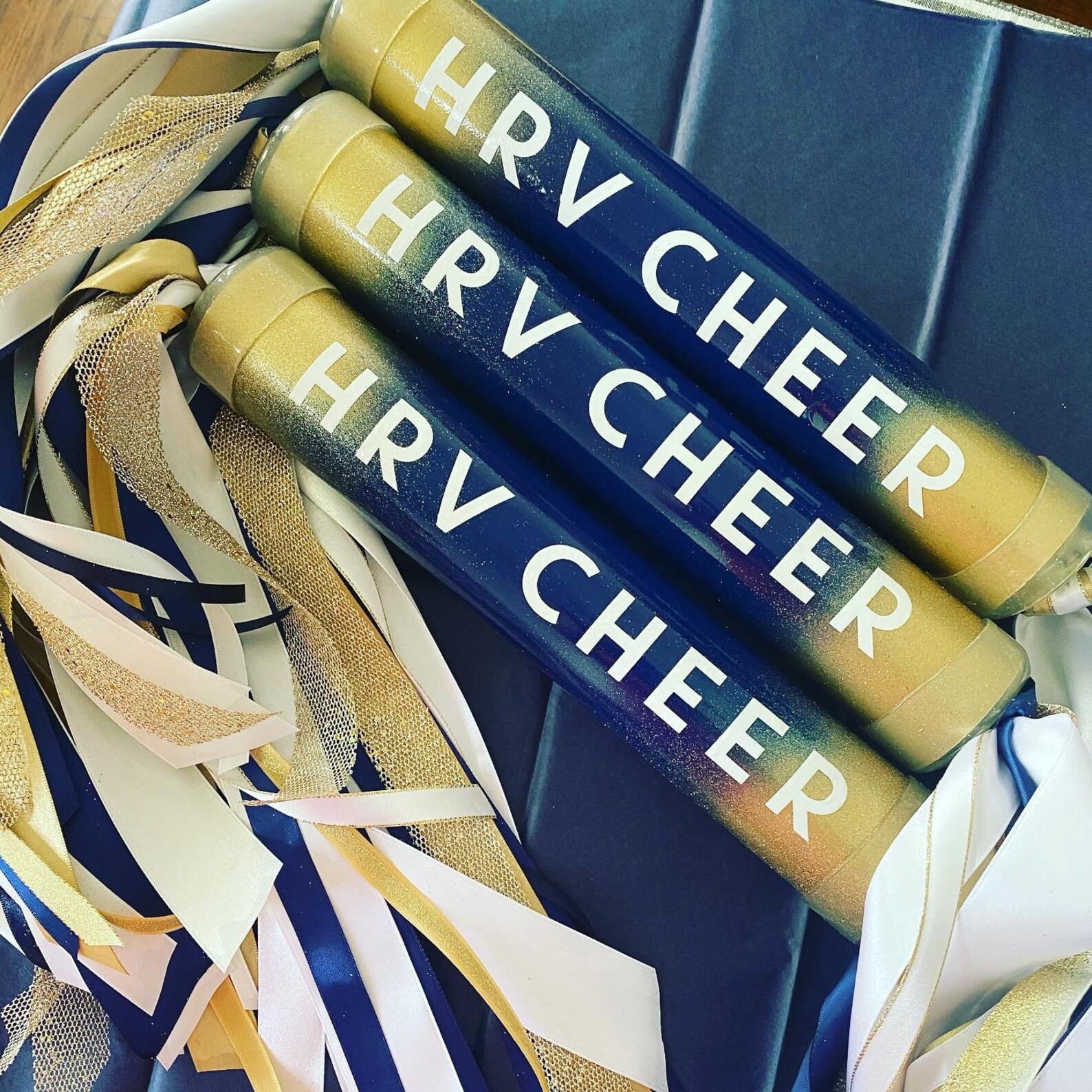 Custom Painted Glittered Cheer Spirit Sticks Football - Etsy